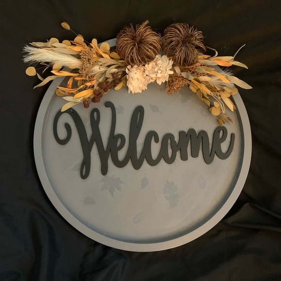 Wall Decor | Modern Autumn Design Welcome Signdoor Sign | Poshmark